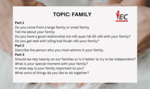 IELTS Speaking Topic: Family - IEC Edu