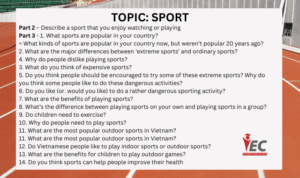 IELTS Speaking Topic: Sports - IEC Edu